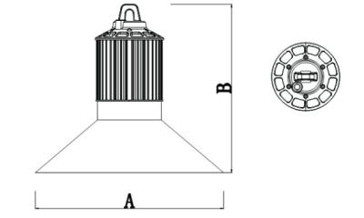 China Industrial Canopy LED Parking High Bay Lighting 200W For Gas Station for sale