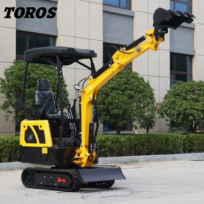 Cina 19KW Toros mini escavatore idraulico 1,5 tonnellate mini escavatore per uso domestico in vendita