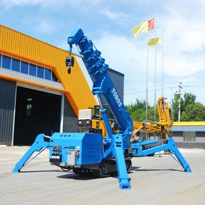 China EPA approval Small 3 Ton Spider Crane 5 Ton Crawler Crane Boom Lift for sale