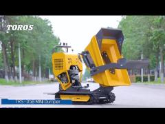 Gele 15-20 ton traceerbare mini dumper met lucht / hydraulische remmen