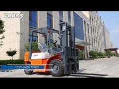 Solid Tire Robust High Power Diesel Vorklift Industrieel kwaliteit 3-6m Lifting