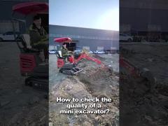 Residentiële Commerciële 1,2 ton graafmachine Mini Crawler Digger Op maat