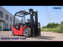 Reach Electric Forklift Truck 25km/h 3 Ton Capacity Pneumatic Tire