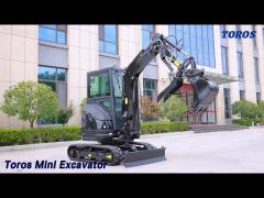 Crawler Toros Mini Excavator Digging Strong Horsepower Small For Road