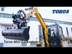 Compacto Toros Minibagger Bagger 3,5 tonnellate 18,5 kW avec Raster in acciaio
