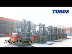 Solid Tire Diesel Forklift Truck Hydraulic Heavy Duty For Warehouse