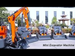 Garden Mini Excavator Machine Digger 1.2 Tons Capacity Precision Operation