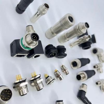 China IP40 Waterproof M16 Circular Connector 16mm Panel Opening Size Screw Locked for sale