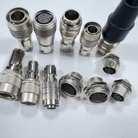 China Hirose Compatible HR25 HR10 HR7 Push Pull Circular Connectors Brass Chrome Plated Shell for sale