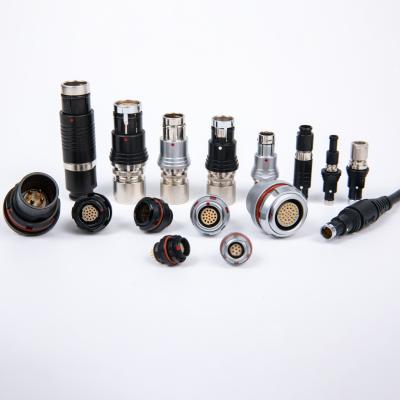 China F Series High Density IP68 Waterproof Push Pull Connector with EMC Shielding and Fischer Compatibility for sale