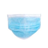 China Breathable Disposable Blue Earloop Face Mask 3 Layer Filtration Reduce Infections for sale
