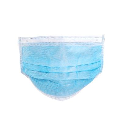 China Breathable Disposable Blue Earloop Face Mask 3 Layer Filtration Reduce Infections for sale