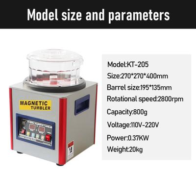 Cina Chiavetta magnetica Polishing Machine 2800RPM 370W di KT-205A in vendita