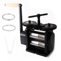 China 130mm Manual Rolling Mill Machine 4:1 Gear Ratio Jewelry Tableting Press for sale