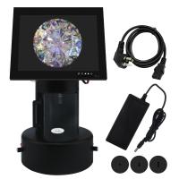 China 8 Inch LCD Digital Jewelry Microscope 5-50mm Lens Focal Length 100-240V LED for sale