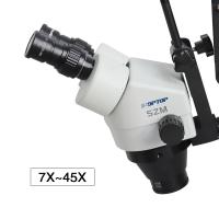 China Universal Spring Bracket Jewelers Bench Microscope Super Clear for sale