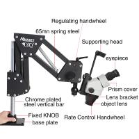 China Universal Spring Bracket Jewelers Bench Microscope Super Clear for sale