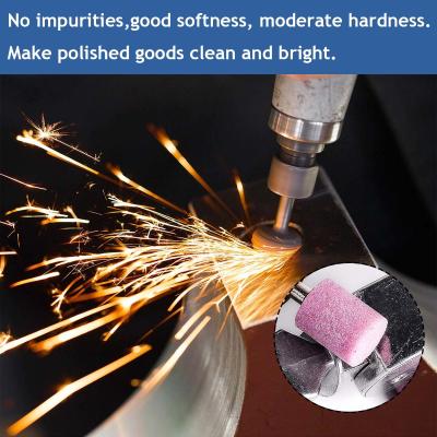 Cina 100 pezzi di mola abrasiva per pietra montata 1/8 (3 mm) con testa montata in vendita