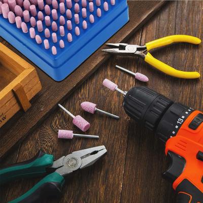 Cina 100 pezzi di mola abrasiva per pietra montata 1/8 (3 mm) con testa montata in vendita