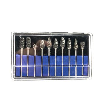Cina Set di frese in carburo di tungsteno per smerigliatrice da 10 pezzi con gambo da 2,35 mm / 3 mm in vendita