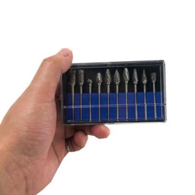 Cina Set di frese in carburo di tungsteno per smerigliatrice da 10 pezzi con gambo da 2,35 mm / 3 mm in vendita