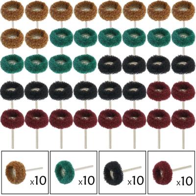 Cina Lucidatrice per gioielli a 4 colori Set di ruote per lucidatura da 40 pezzi in vendita