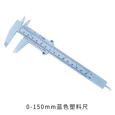 Cina 0-150 mm Lineo di misura doppio piede pinza Vernier in plastica in vendita