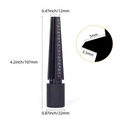 Cina Cera Ring Filer Cutter intaglio di plastica e in acciaio inossidabile Finger Stick Ruler in vendita