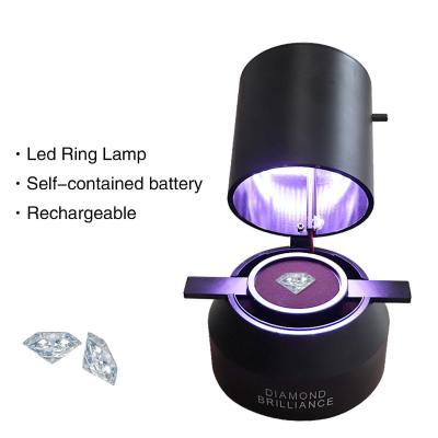 Cina Aluminio fatto batteria interna Gemstone Diamonds Brilliance Viewer in vendita