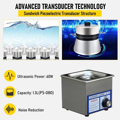 Cina 1.3-30 L Pulizzatore ad ultrasuoni per attrezzi per la pulizia dei gioielli 60-600W in vendita