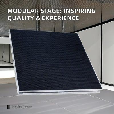China Square Aluminium Stage Deck Black Waterproof Modular Stage Platform for sale