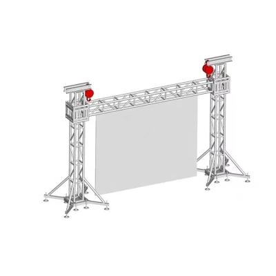 China Silver Aluminum Truss Stand Custom Sizes Square Pattern DJ Lighting Truss for sale