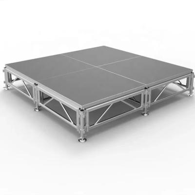 China Portable Foldable Aluminum Alloy Stage Truss Adjustable Height 750kg/Sqm Load Capacity for sale