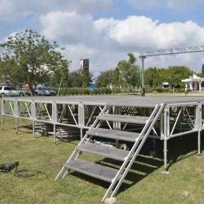 China Portable Foldable Aluminum Alloy Stage Truss Adjustable Height 750kg/Sqm Load Capacity for sale