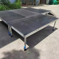 Quality Round / Square Portable DJ Stage Platform Detachable Aluminum Alloy Glass for sale