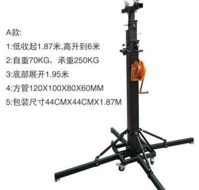 China Alloy Steel Event Truss Tower Hand Crank , Foldable Line Array Lift Tower for sale
