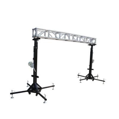 China Alloy Steel Event Truss Tower Hand Crank , Foldable Line Array Lift Tower for sale