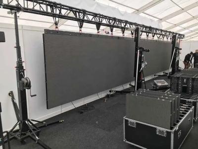 China 6M Height Telescopic Mobile Truss Lift Stand Square Sound Lighting Events Hand Crank Stand for sale
