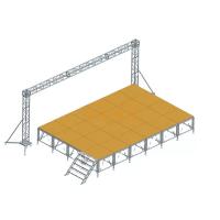 Quality OEM Outdoor Aluminum Portable Stage Platform Modular System 750kg/per Square for sale