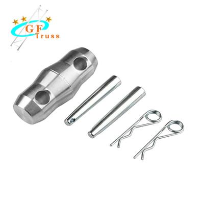 China Double Ended Conical Coupler With Clips Pin Clamp Trusses Parts F34 Custom Color for sale