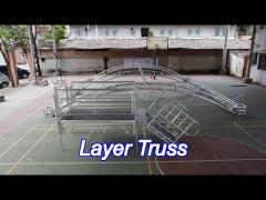 Custom Circle Truss Lighting , Silver 6082-T6 Aluminum Truss Lighting