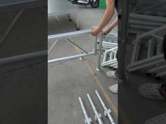 Piattaforma per palco per eventi portatile 4ft X 8ft in alluminio e vetro