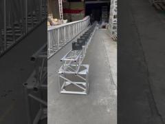 Zilveren Aluminium Truss Stand Aangepaste Maten Vierkant Patroon DJ Verlichting Truss