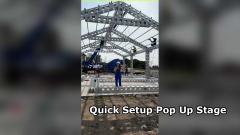 Portable Aluminum Pop Up Stage Quick Assembly