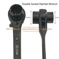 China Double Socket Ratchet Wrench for sale