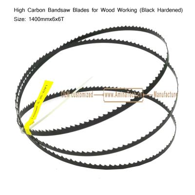 China High Carbon Bandsaw Blades for Wood Working (Black Hardened) Size:1400mmx6x6T for sale