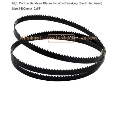 China High Carbon Bandsaw Blades for Wood Working (Black Hardened) Size:1400mmx10x6T for sale