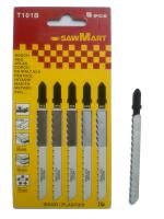 China 5PCS T101B HCS Jigsaw Blades 75mm 10TPI for Clean Wood Cutting for sale