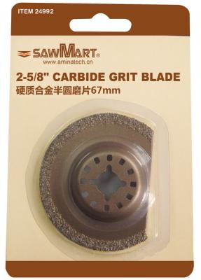 2-5/8 in. Carbide Grit Oscillating  Multi-Tool Half-Moon Blade