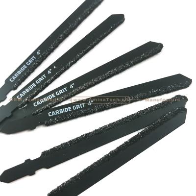 China Tungsten Carbide Gritted Jig Saw Blade T-Shapc in Bulk 100mmX75x8,Grind tiles and clean up crevices,Reciprocating  Saw for sale